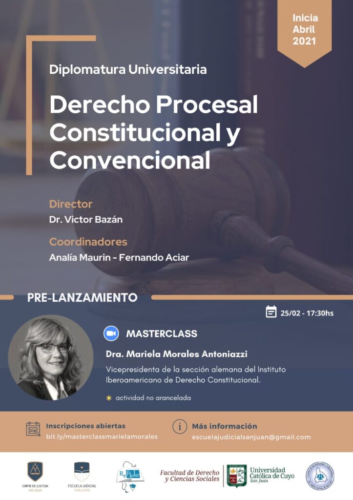 Diplomatura Universitaria: Derecho Procesal Constitucional y Convencional – Reflejar