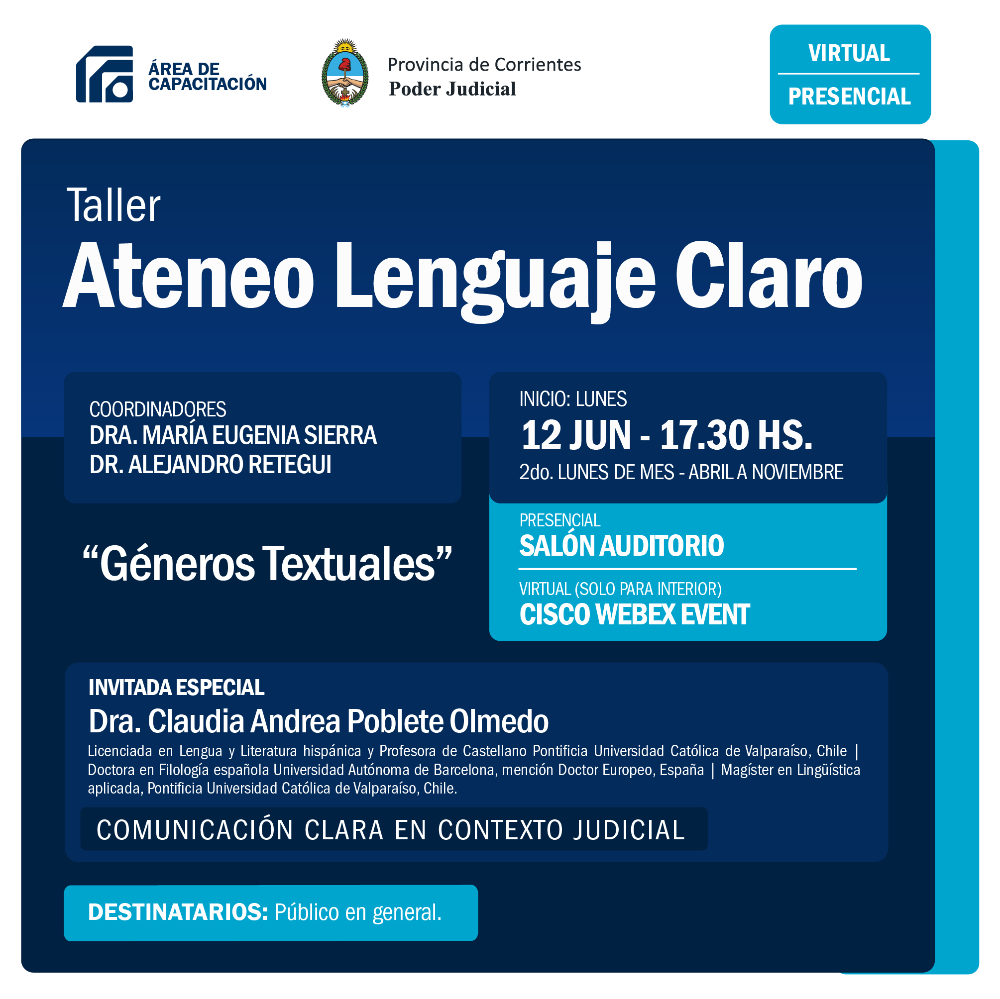 Taller: Ateneo Lenguaje Claro – Reflejar Taller: Ateneo Lenguaje Claro – Reflejar